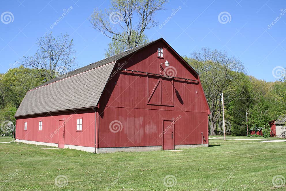 Old Red Barn stock photo. Image of farm, rural, barn, blue - 753146