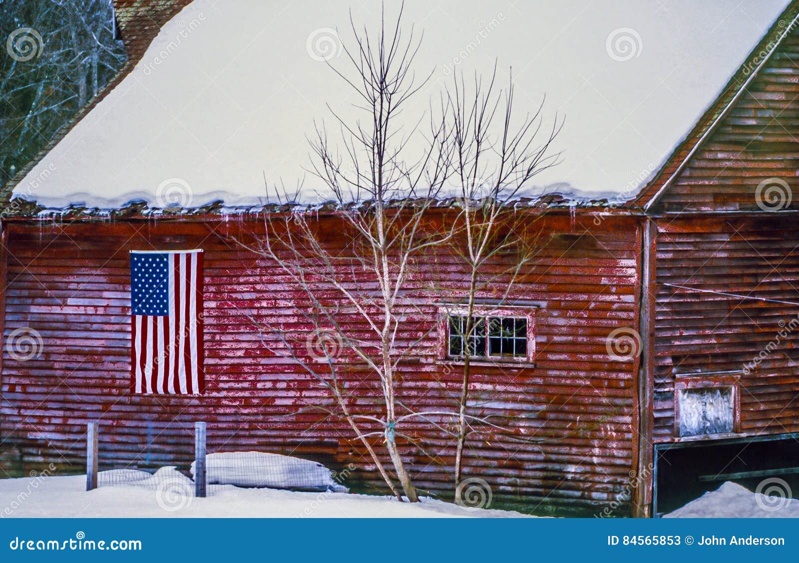 Shadow Tree New England Barn Stock Photos - Free & Royalty-Free Stock ...