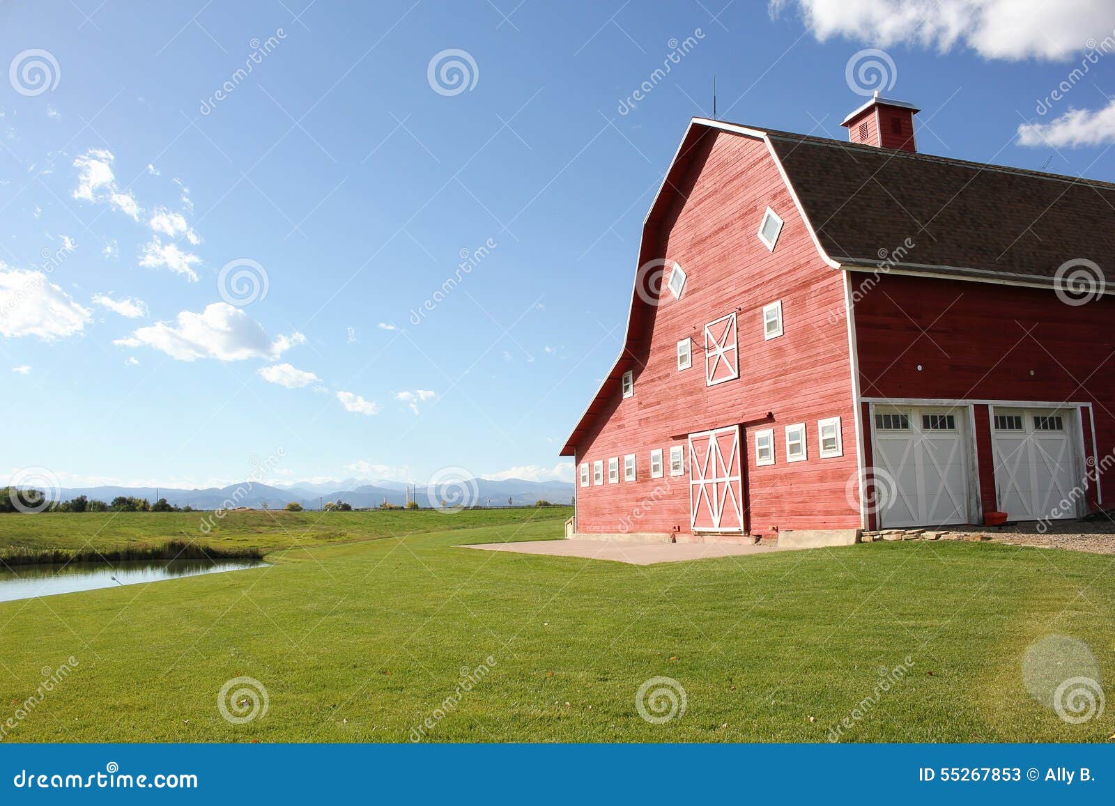 Old Red Barn stock image. Image of loveland, barn, beautiful - 55267853