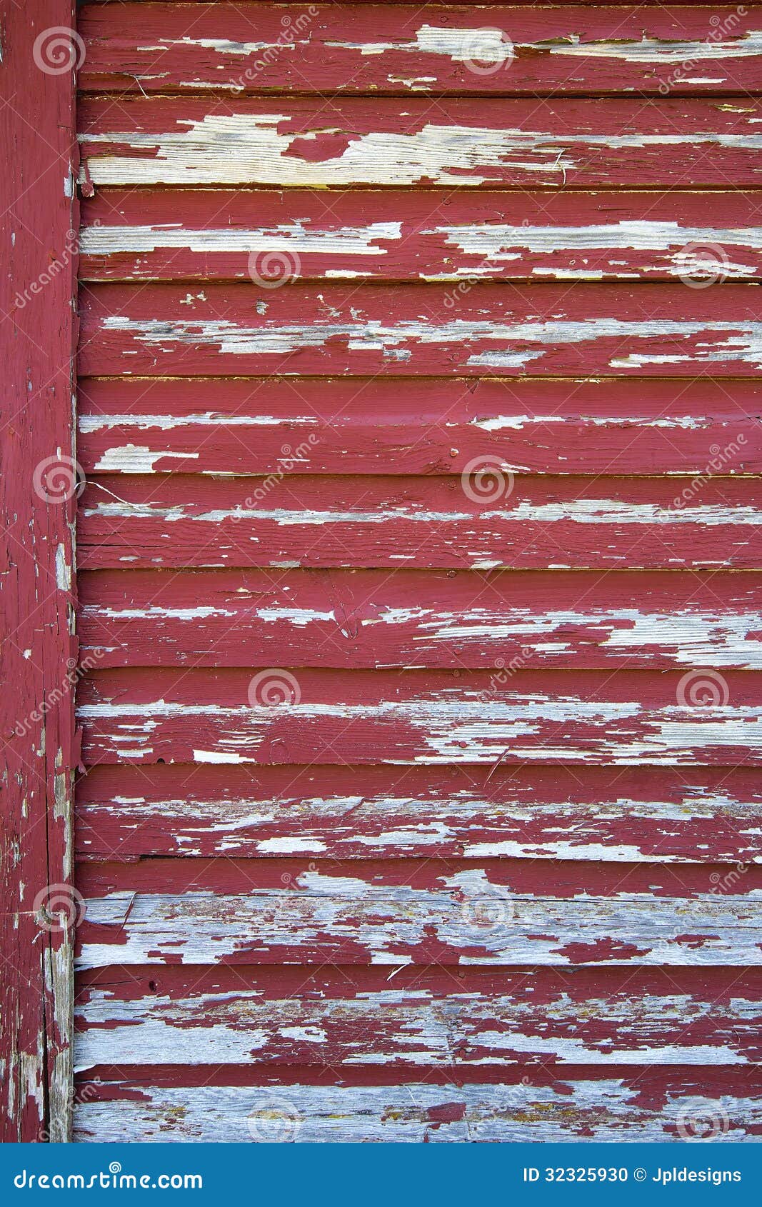 Old Red Barn with Peeling Paint Stock Photo - Image of texture ...