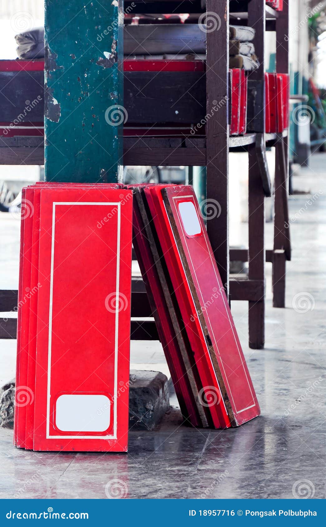 Old red board stock photo. Image of sign, thailand, decorative - 18957716