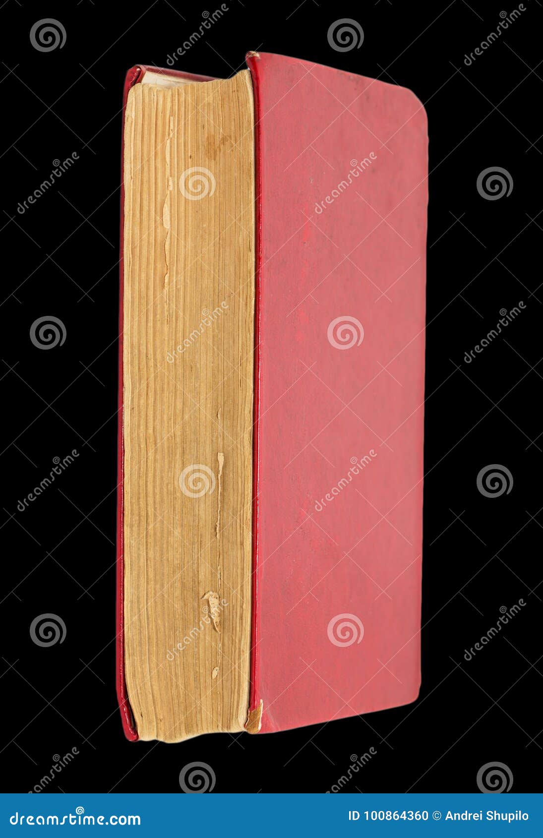 Old Red Book on a Black Background Stock Photo - Image of antique ...