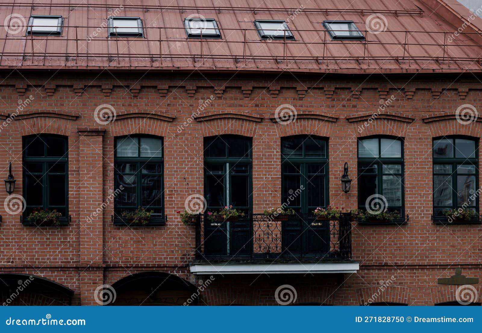 Old red brick building stock photo. Image of architecture - 271828750
