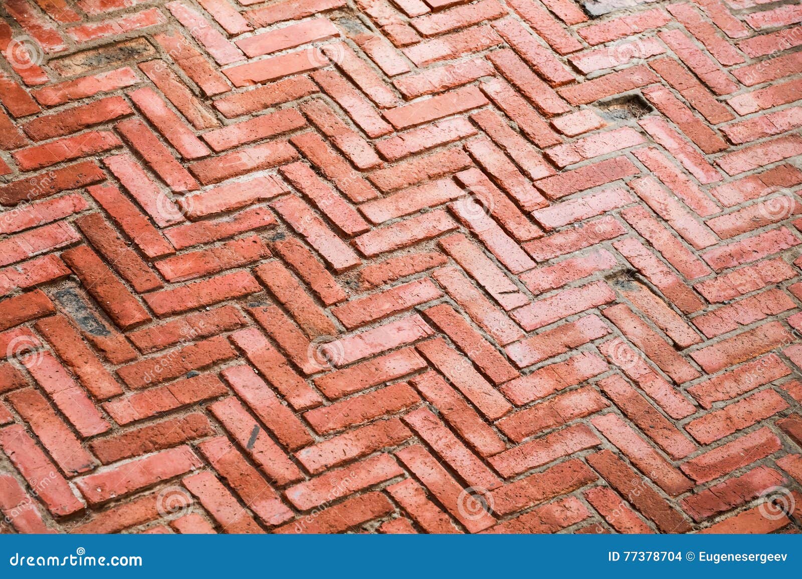 Old Red Brick Cobblestone Pattern Stock Photo - Image of pattern, tile ...