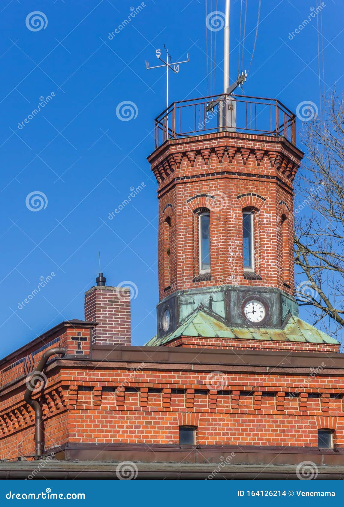 Old Red Brick Government Building in Wilhelmshaven Stock Photo - Image ...