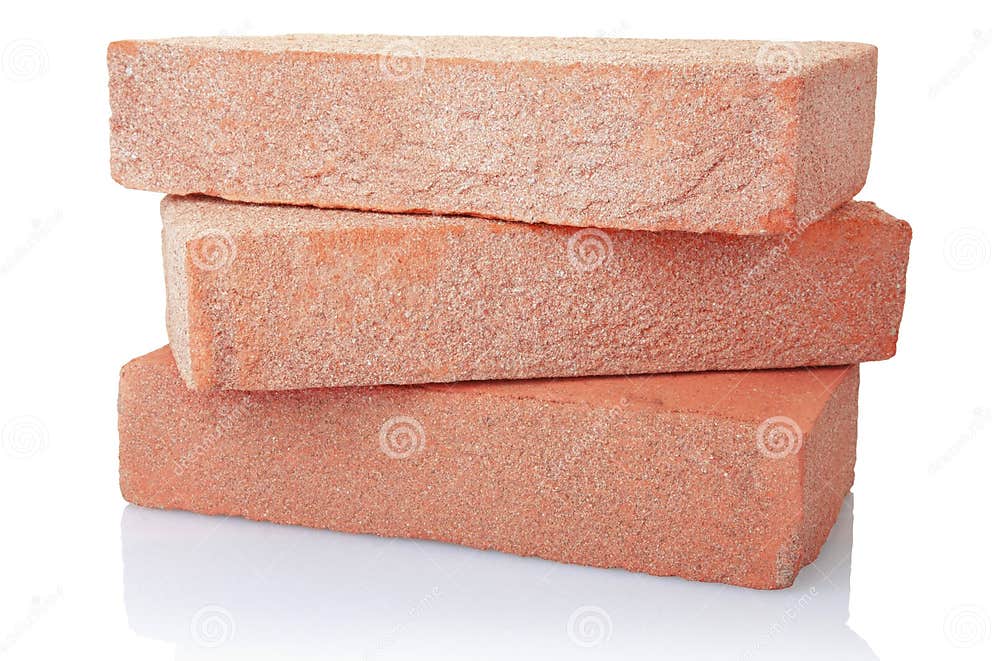 Old red brick stack stock image. Image of cracked, single - 25654263