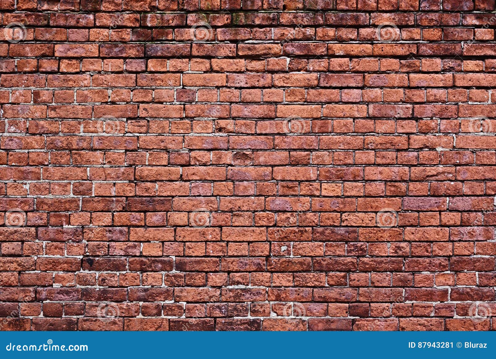 The old red brick wall stock image. Image of aged, wall - 87943281
