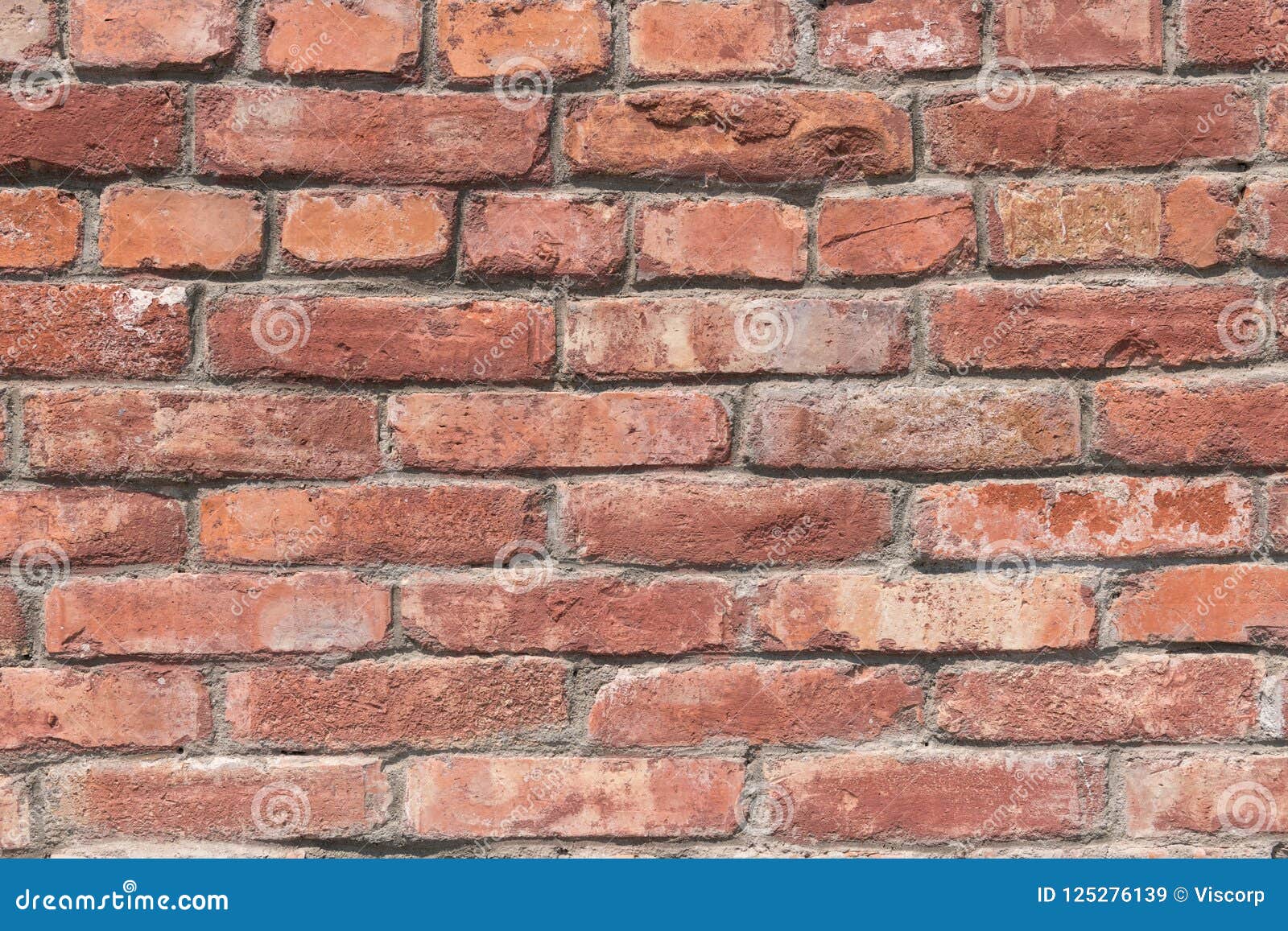 Irregular Red Brick Wall Background Stock Image - Image of brickwork ...