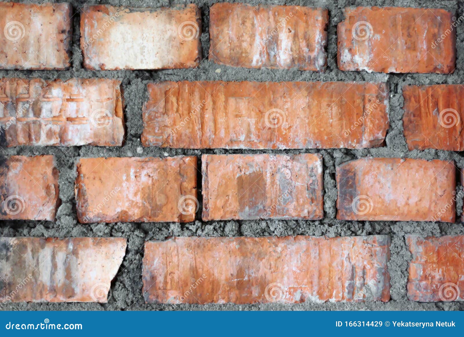 Old Red Brick Wall Close Up Stock Image - Image of revival, brickwall ...