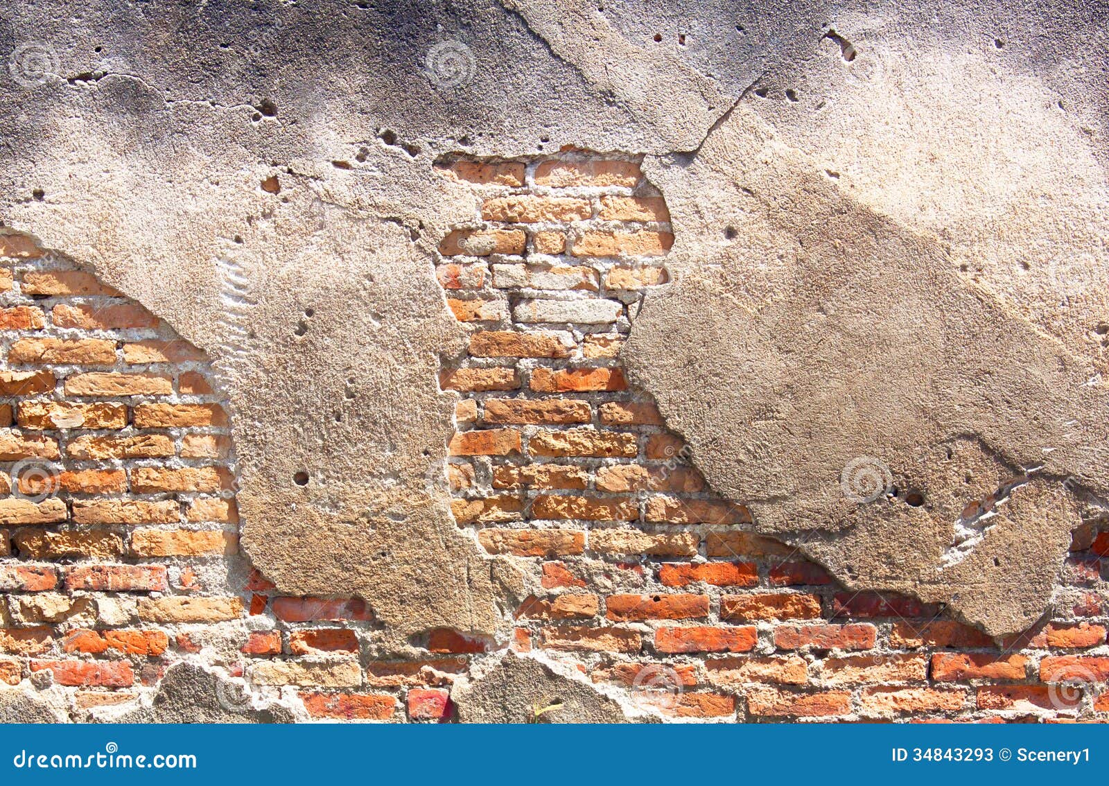 Old red brick wall. stock image. Image of brown, grunge - 34843293