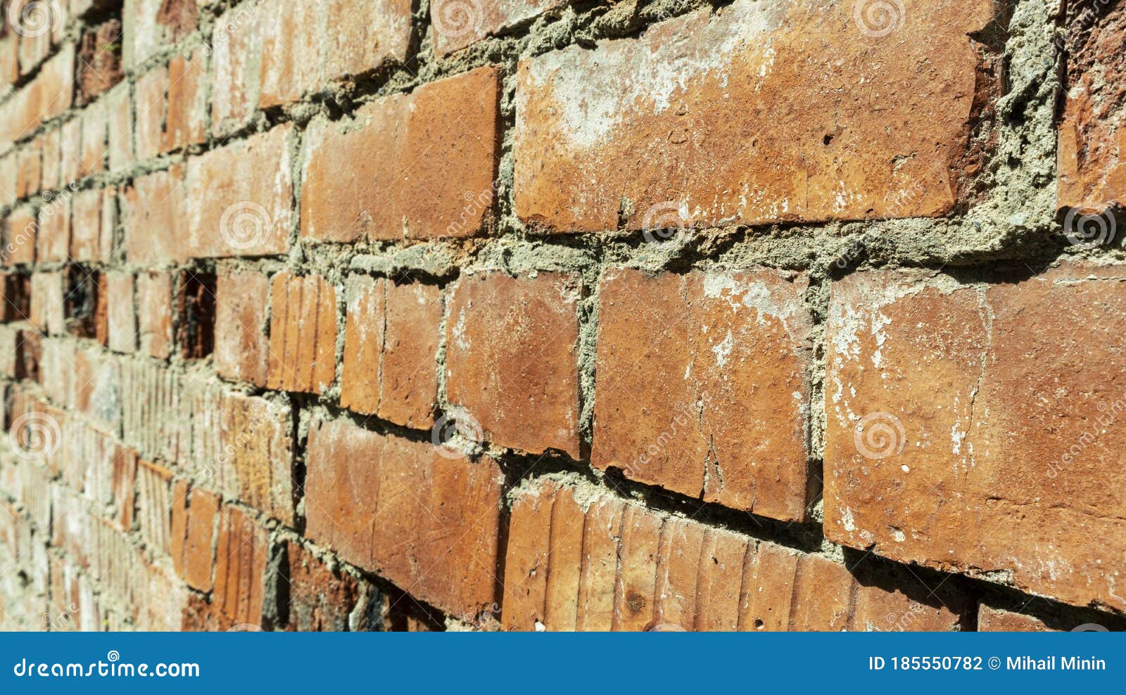 The Ruined Brickwork of Red Brick Stock Photo - Image of backgrounds ...