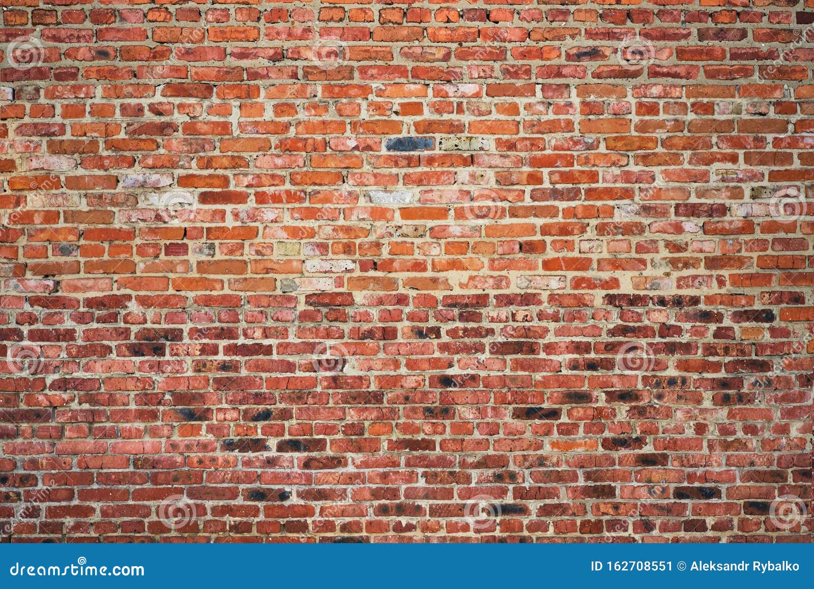 Old Red Brick Wall Texture Background Stock Image - Image of pattern ...