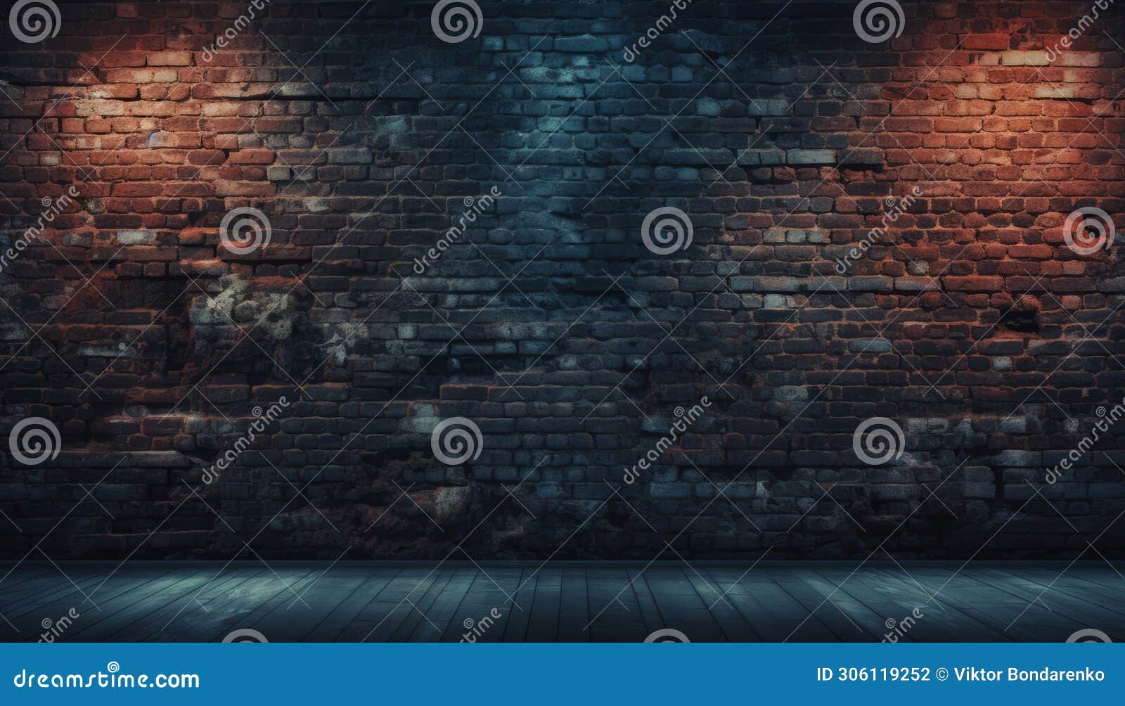Red Brick Wall Texture Background with Backlight Stock Photo - Image of ...