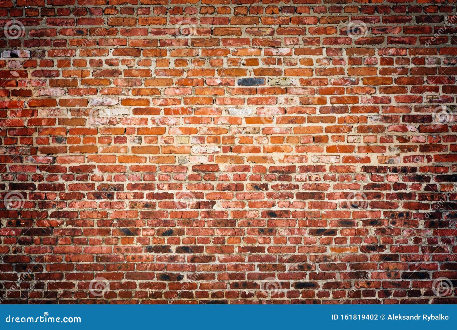 Old Red Brick Wall Texture Background Stock Photo - Image of retro ...