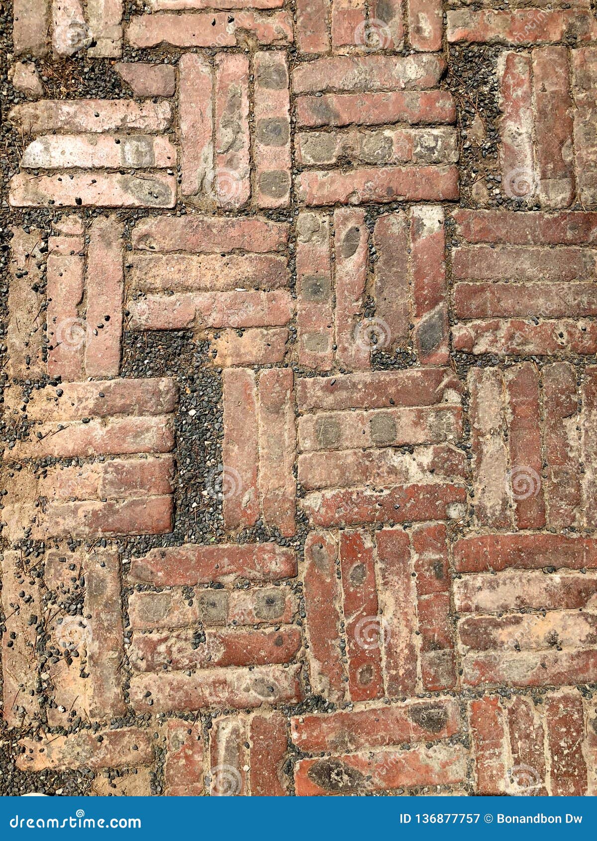 Red Bricks Floor, Texture, Background Stock Image - Image of roadbed ...