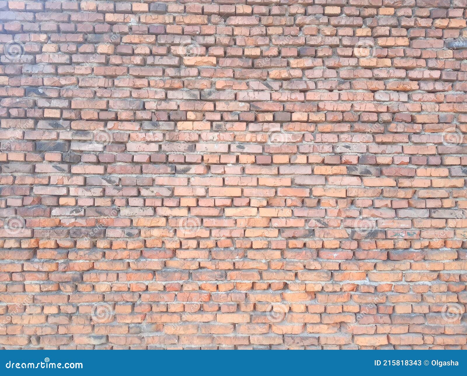 Old Red Brickwork Background and Texture Stock Image - Image of rock ...