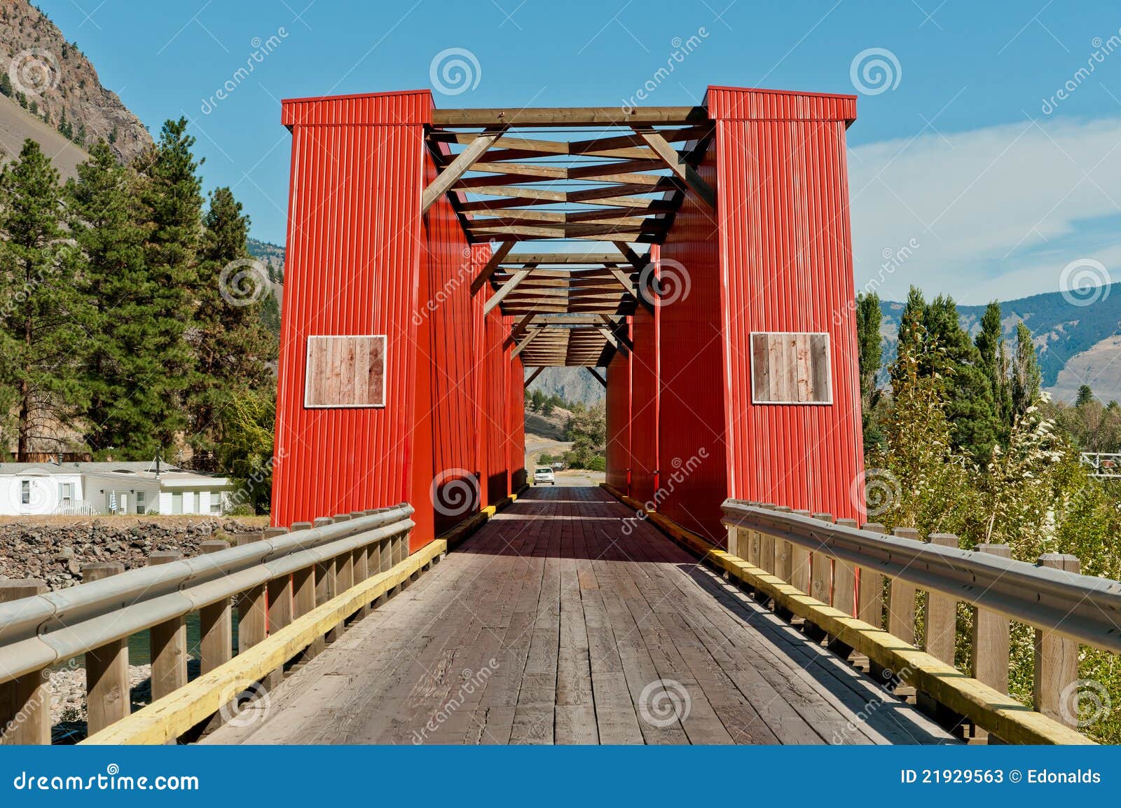 Old Red Bridge stock image. Image of vintage, edonalds - 21929563