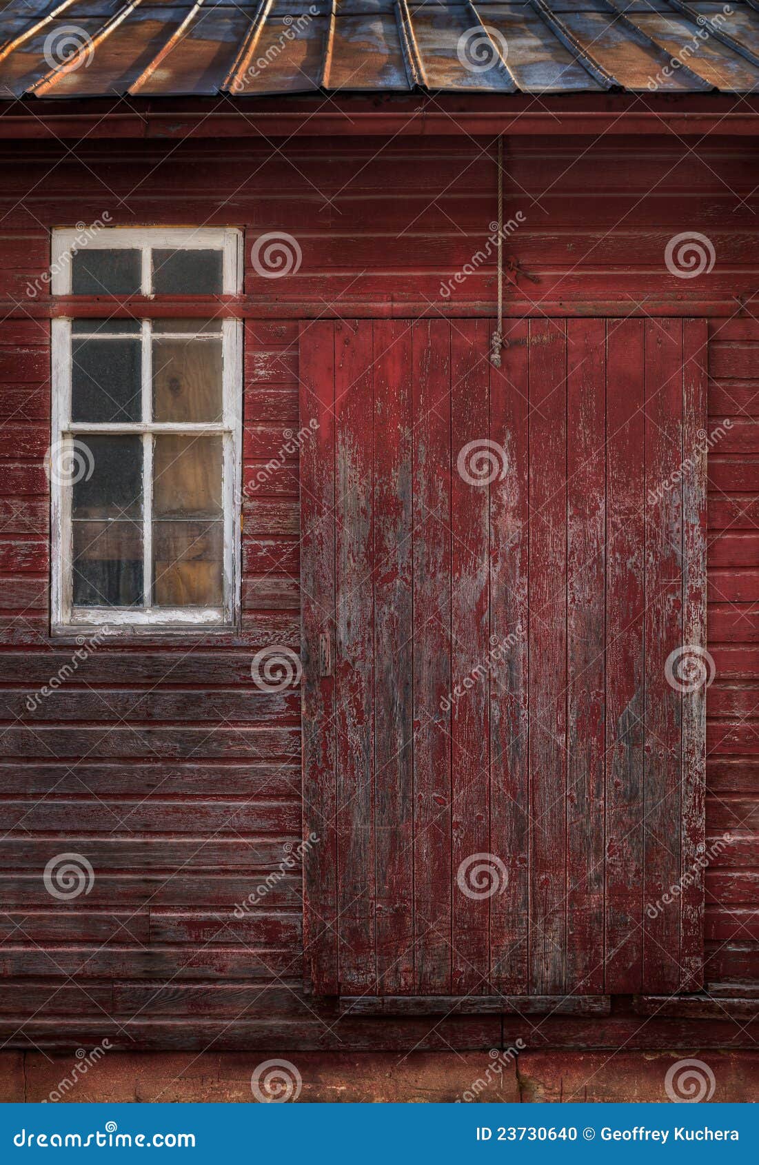 Old Red Building stock photo. Image of worn, building - 23730640