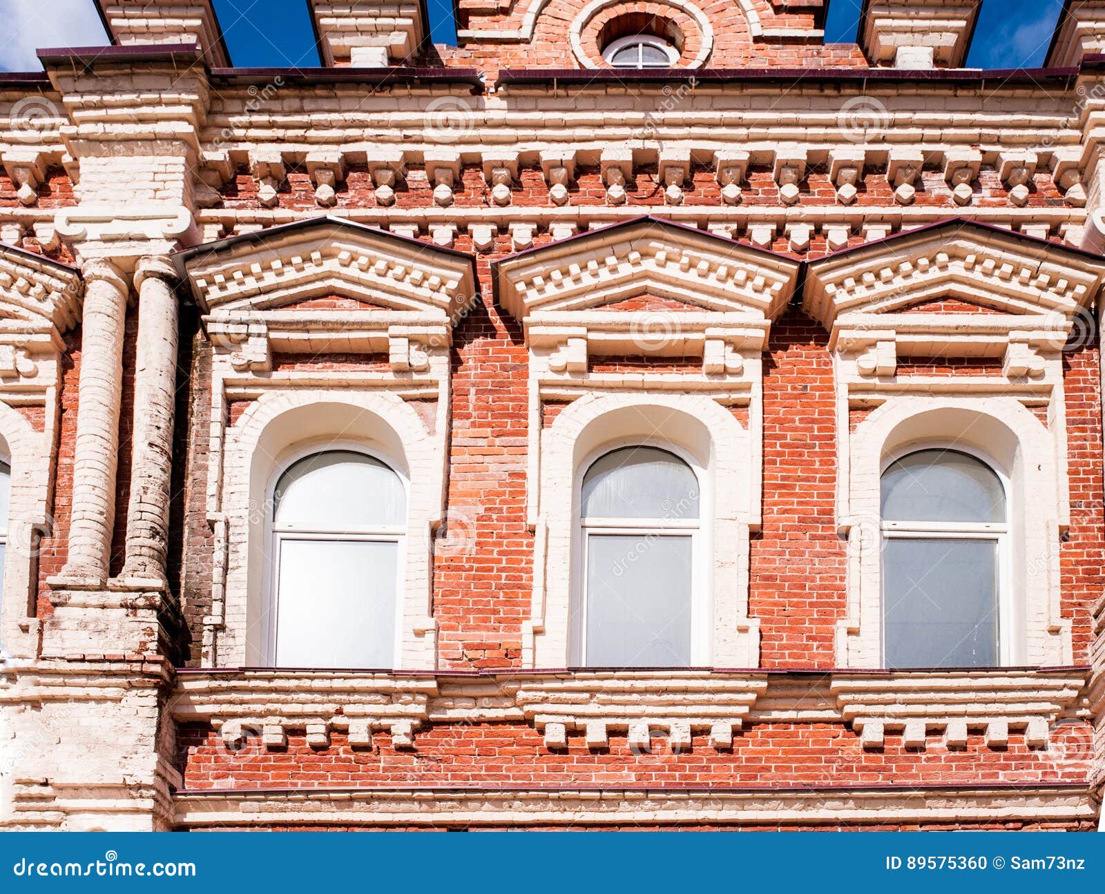 Old red building stock photo. Image of building, stone - 89575360