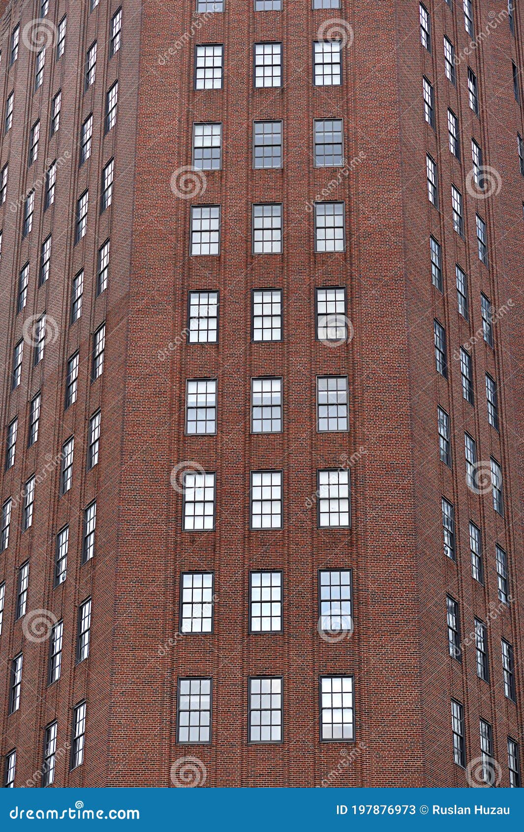 Old Red Building in NYC Close Up Stock Image - Image of industrial ...