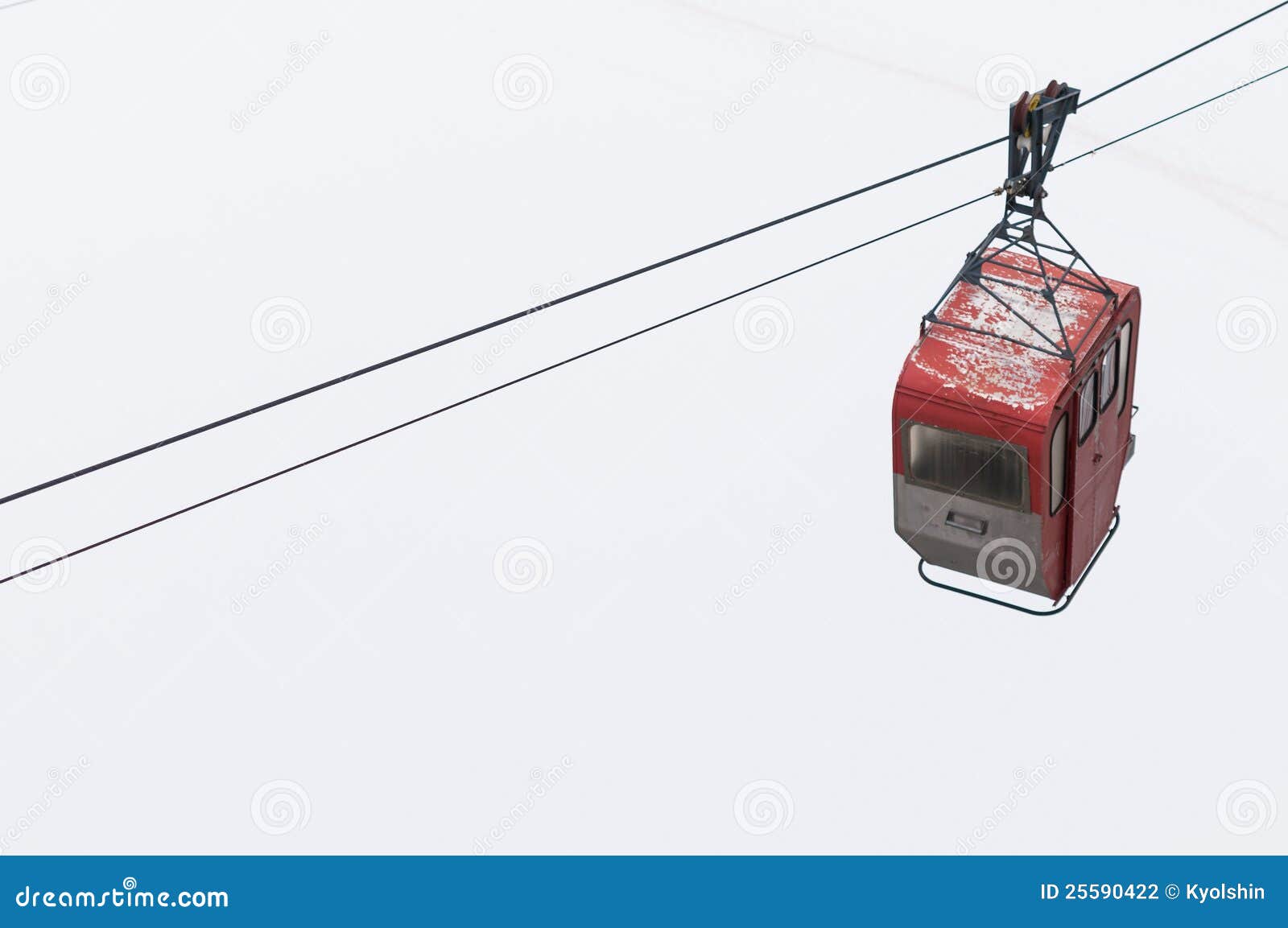 Old red cable car. stock photo. Image of mont, scenic - 25590422