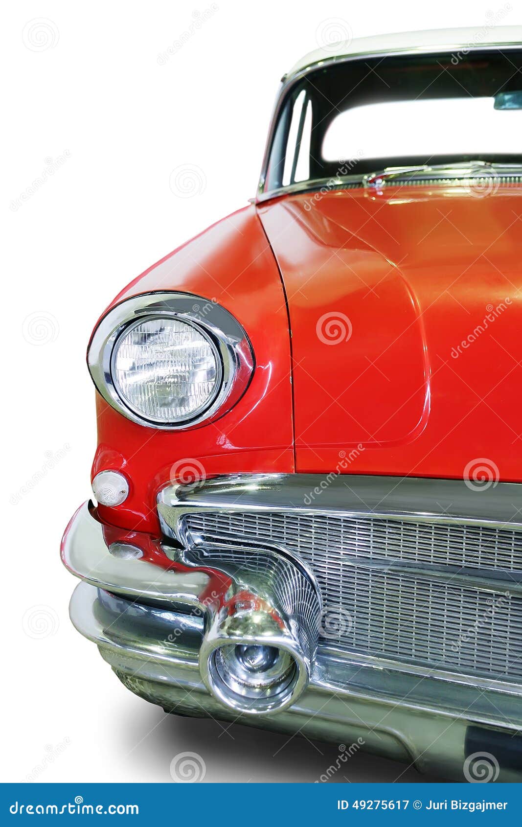 Old red car isolated stock image. Image of buick, 1940 - 49275617