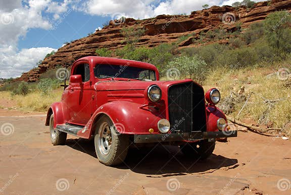 Old red classic car stock photo. Image of still, destination - 10219656