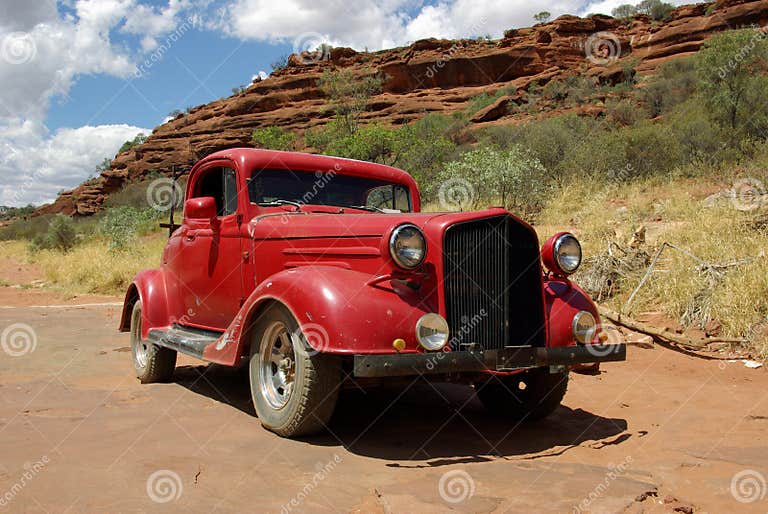 Old red classic car stock photo. Image of still, destination - 10219656