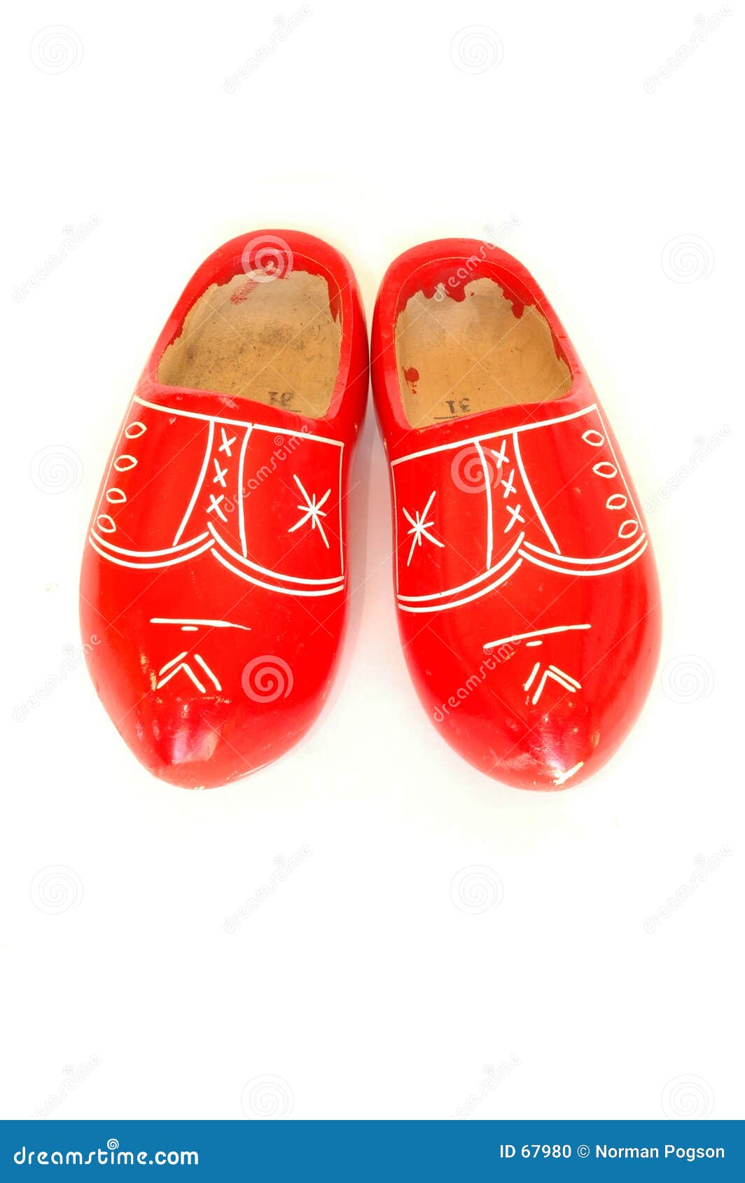 Old Red Clogs stock photo. Image of clog, traditional, shoe - 67980