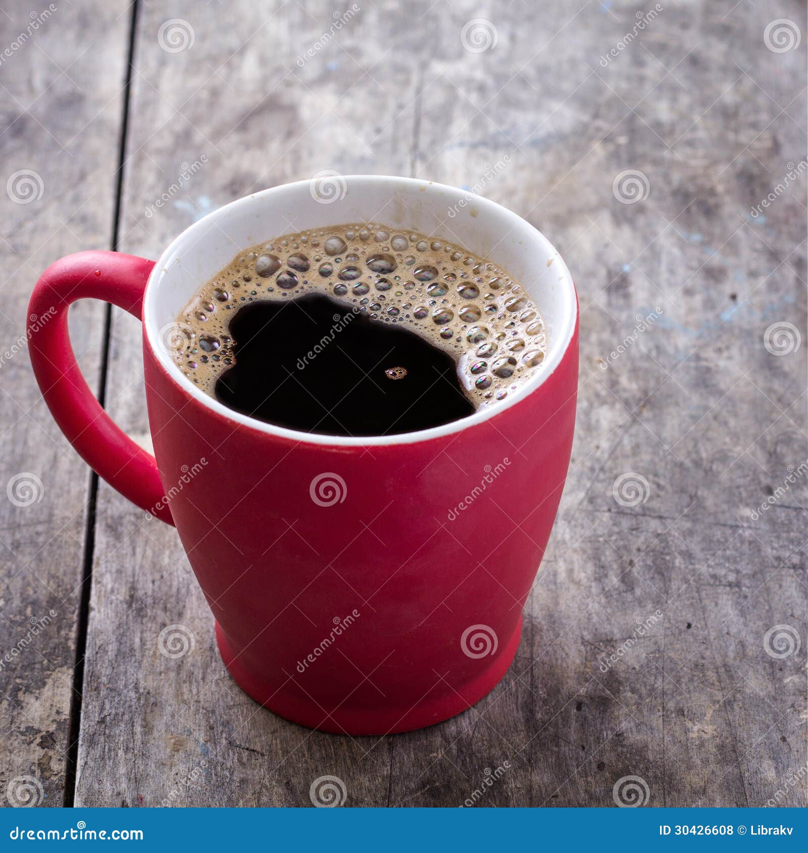 Old red coffee mug stock photo. Image of coloured, backlit - 30426608