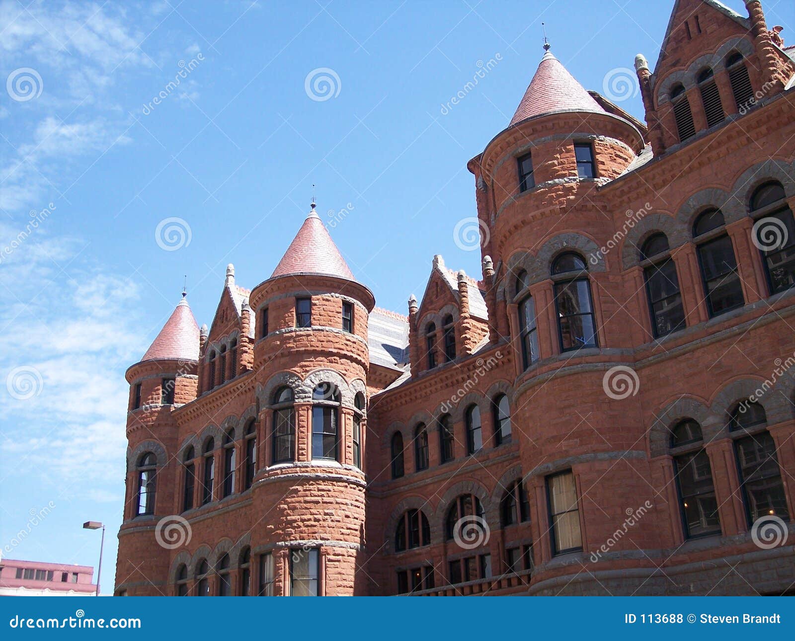 Old Red Courthouse Front View Stock Photo - Image of court ...
