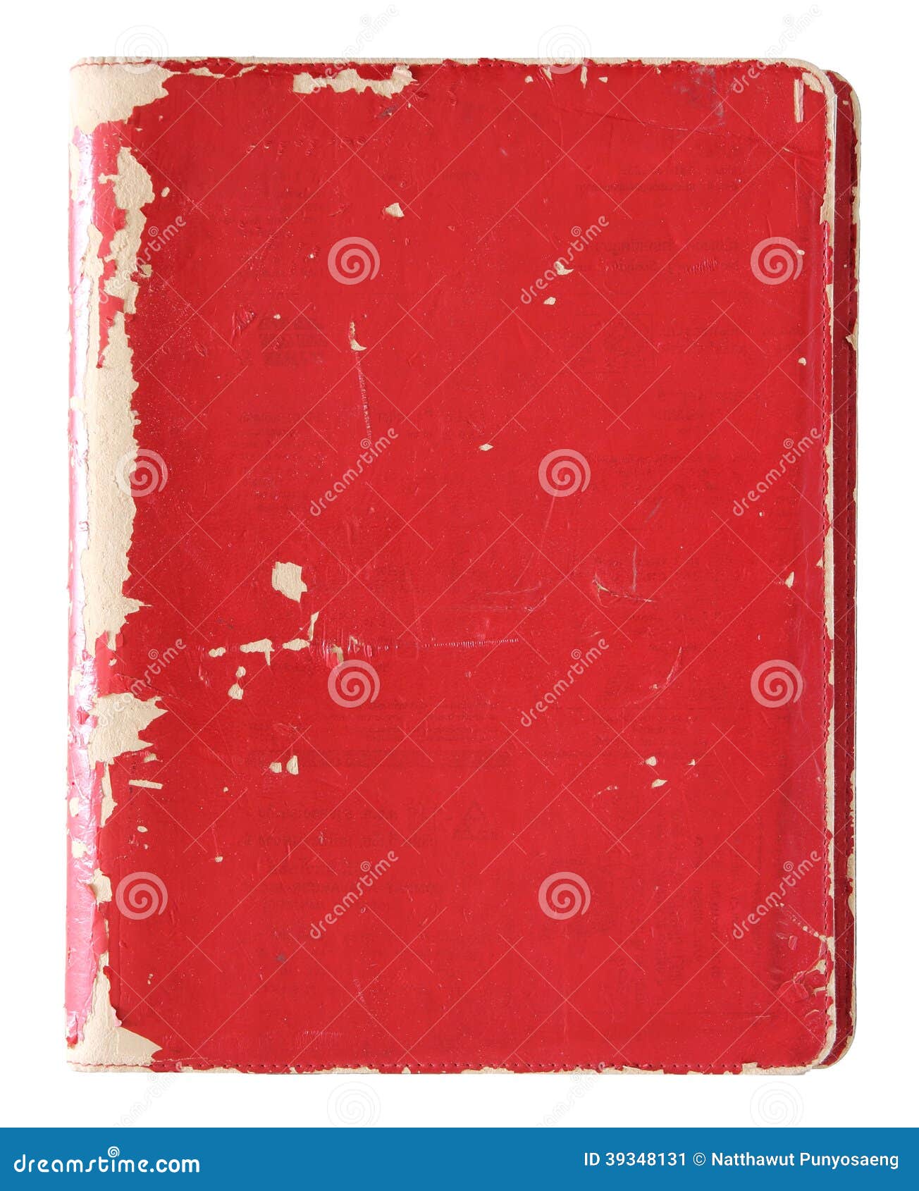 Old Red Cover Book Isolated Stock Image - Image of dirty, notepad: 39348131