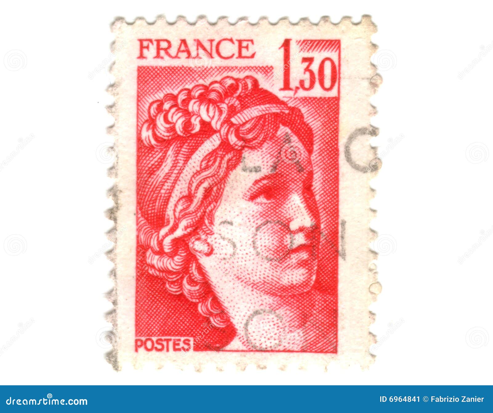 Old red french stamp editorial photo. Image of think, approval - 6964841