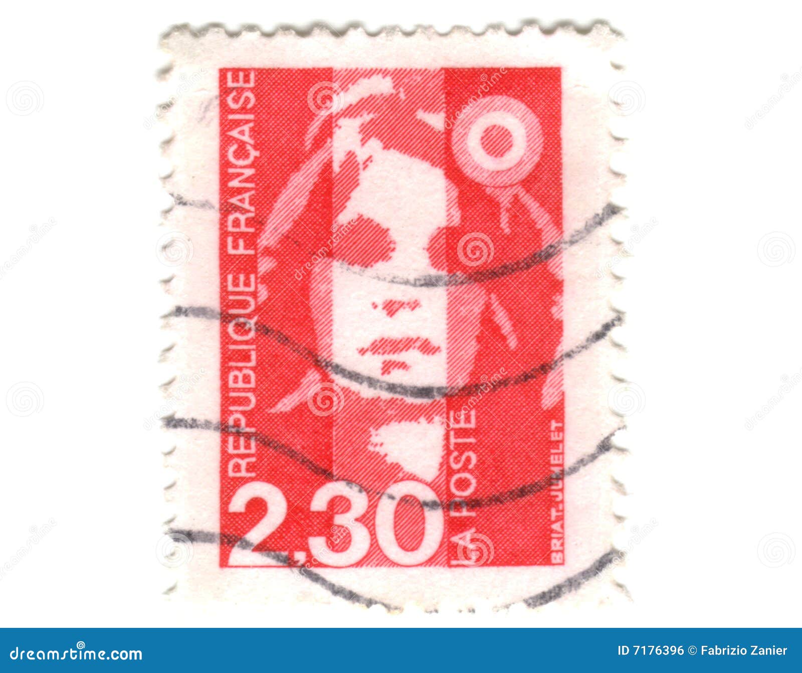 Old red french stamp editorial photo. Image of france - 7176396