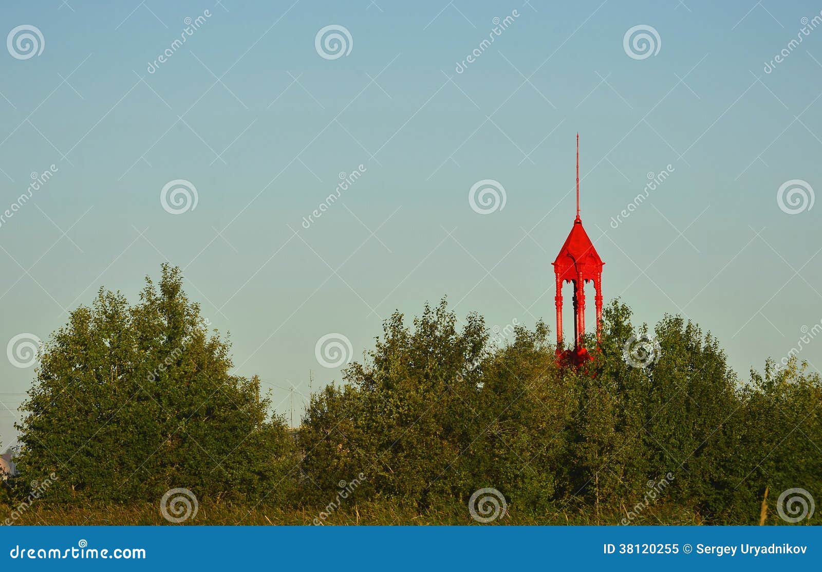 Old Red iron beacon stock image. Image of coast, lamp - 38120255