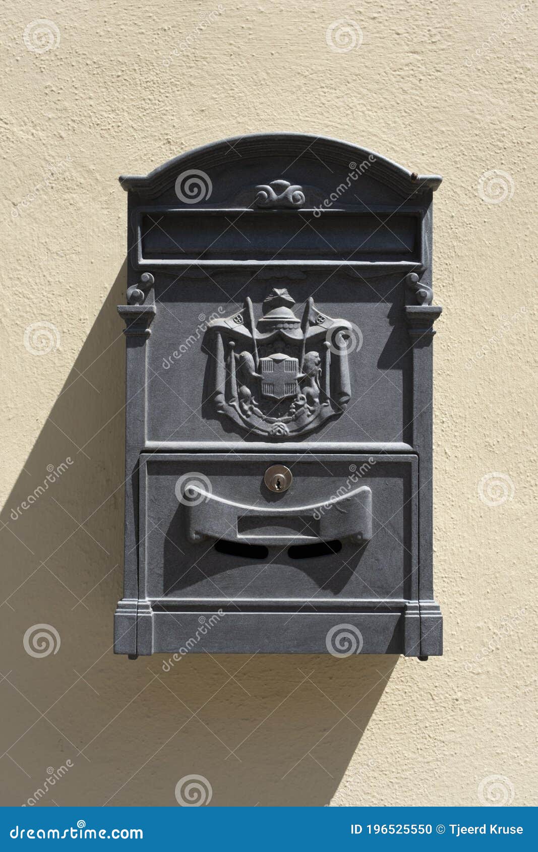 Old Red Italian Mail Box on a Wall Stock Photo - Image of italian, mail ...