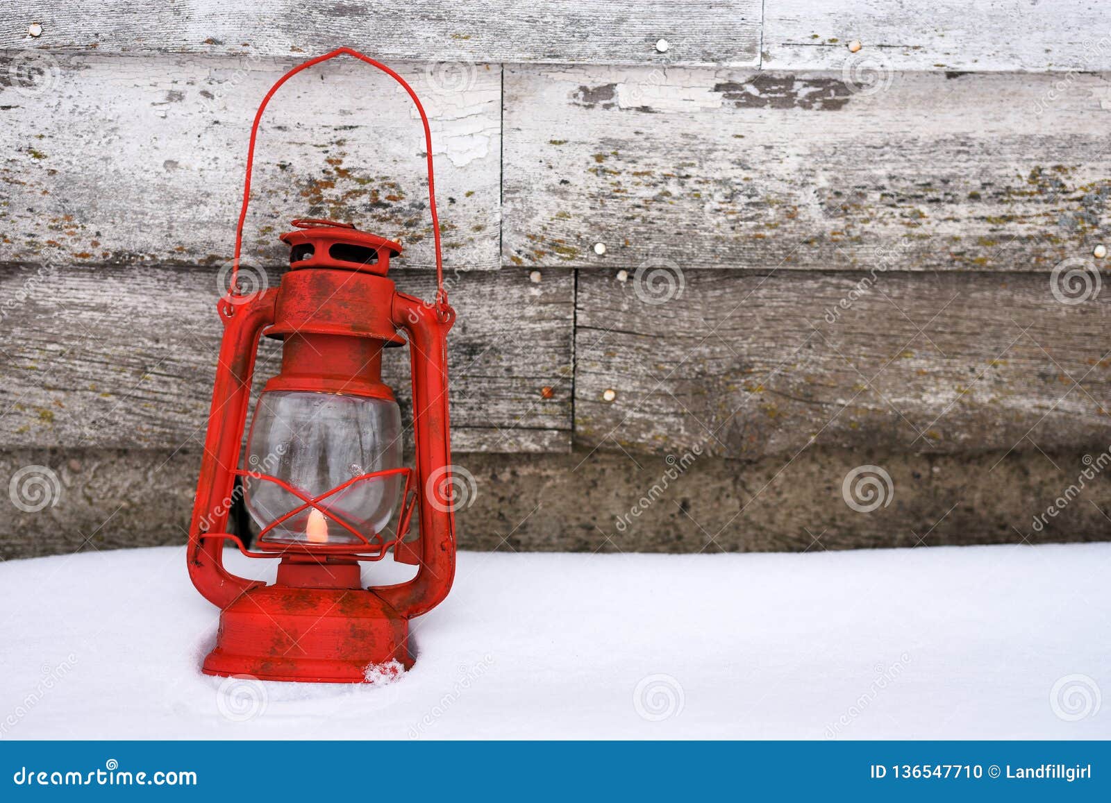 Old Red Lantern stock photo. Image of decoration, december - 136547710