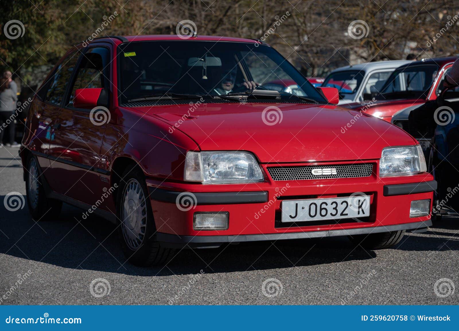 Old Red Opel Kadett E GSI on the Street Editorial Stock Photo - Image ...