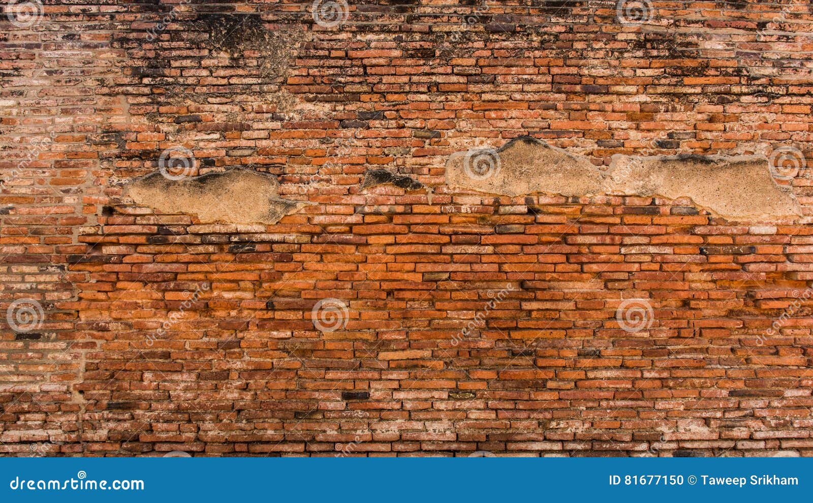 Old Red and Orange Brick Wall Stock Photo - Image of obsolete ...