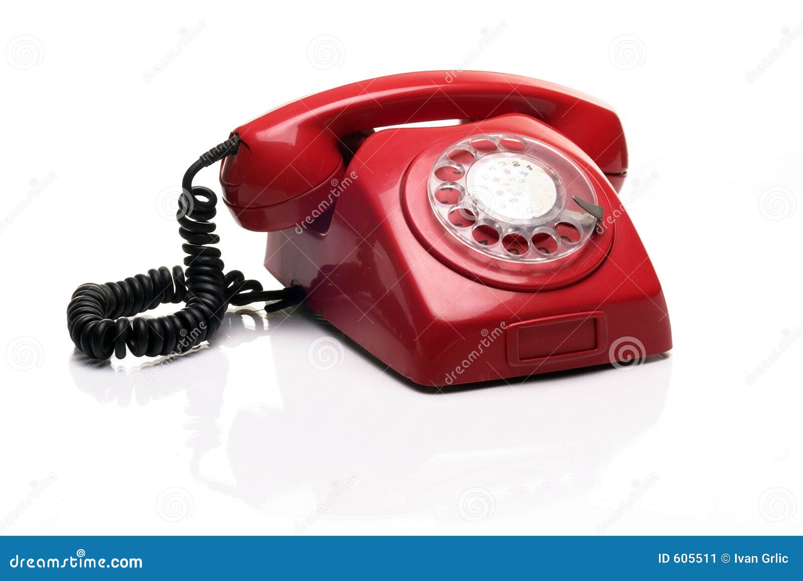 Old red phone stock image. Image of business, communication - 605511