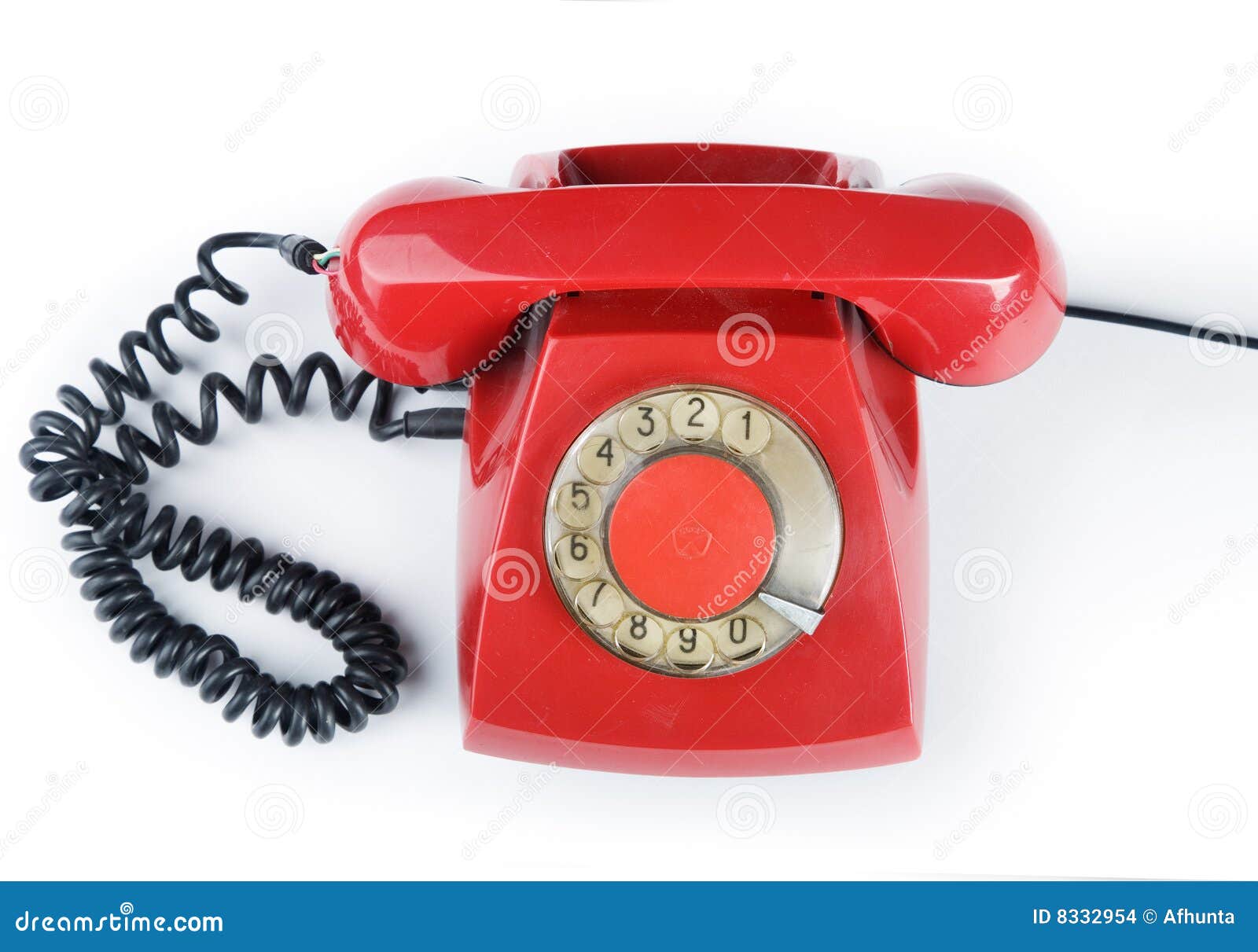 An old red phone stock photo. Image of classic, fashioned - 8332954