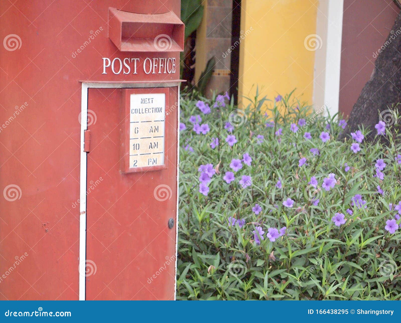Old red post box stock image. Image of postman, decorative - 166438295