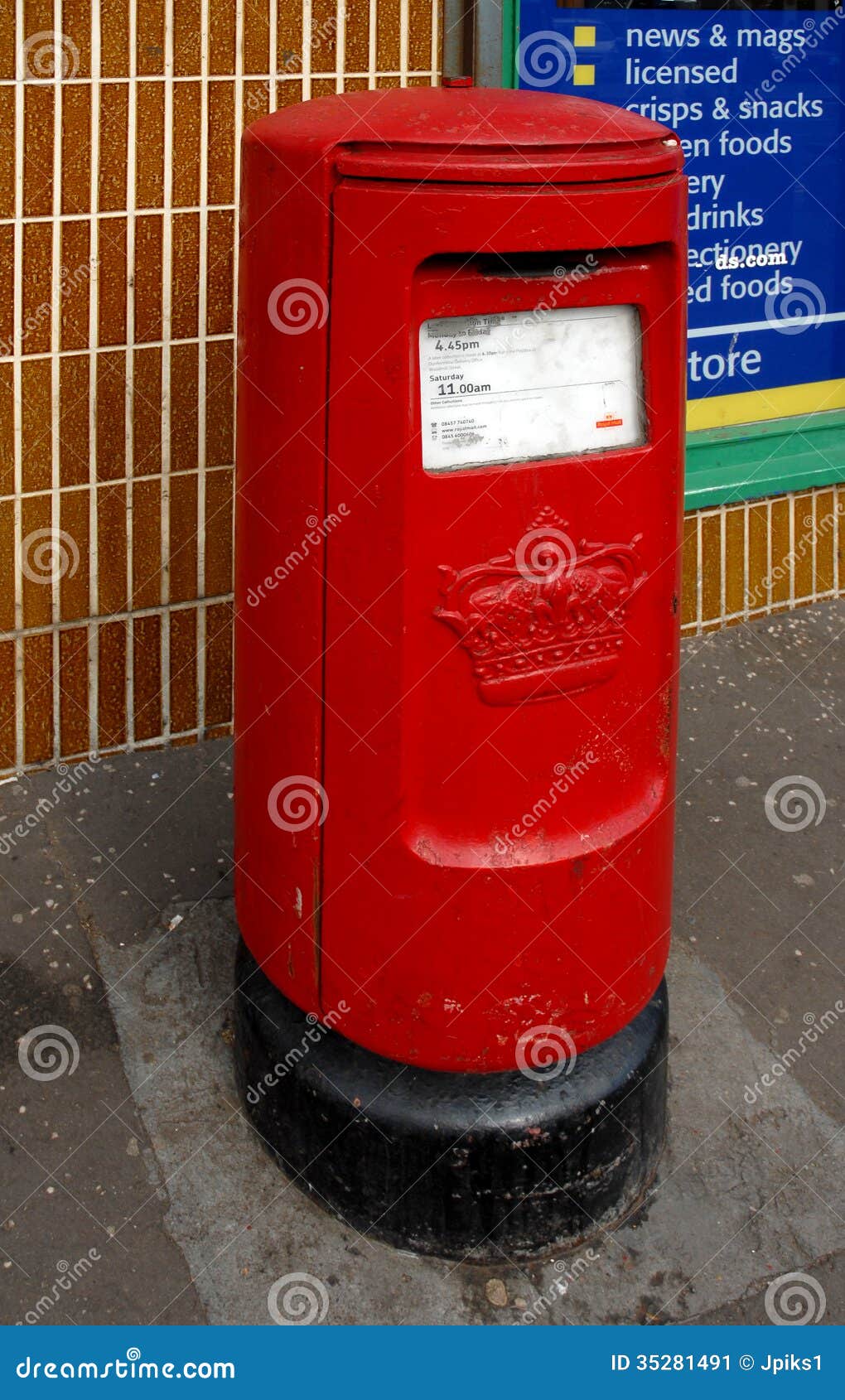 Old red post box stock image. Image of kingdom, united - 35281491