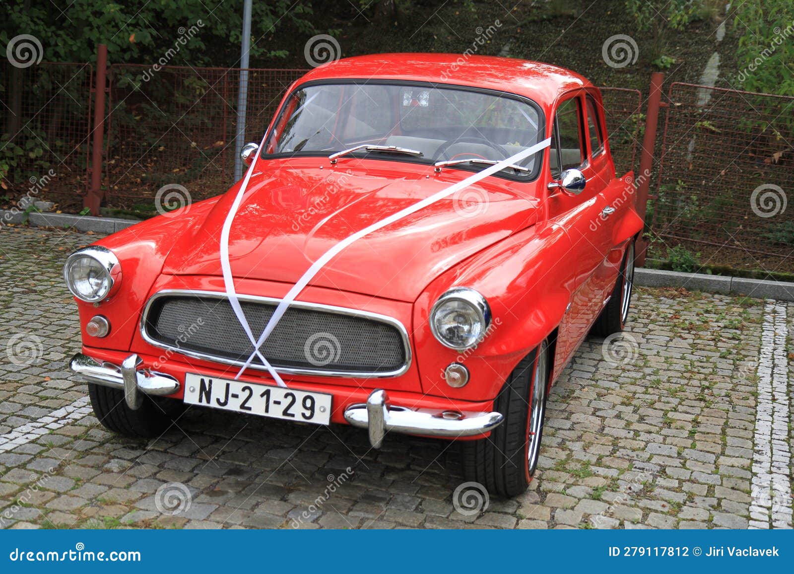 Old red skoda car veteran editorial photography. Image of outdoor ...