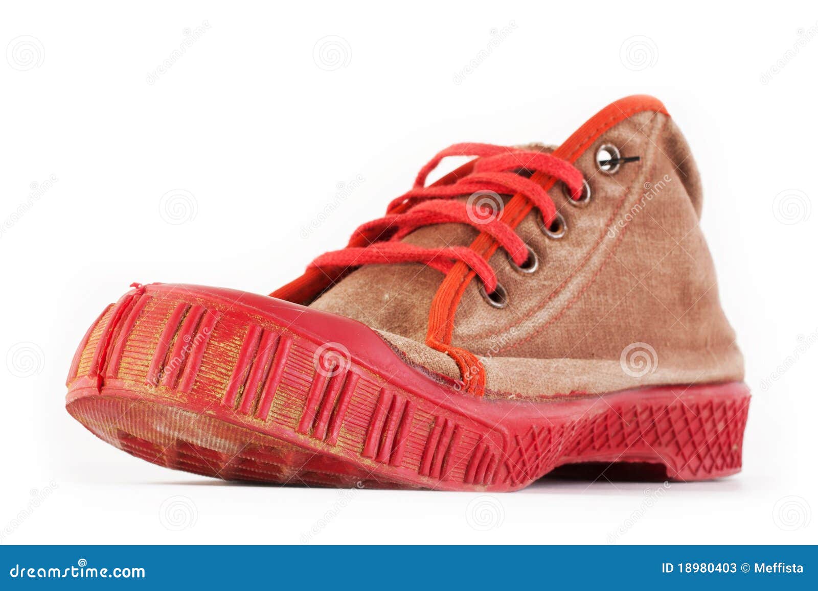 Old red sport shoes stock image. Image of rubber, cool - 18980403