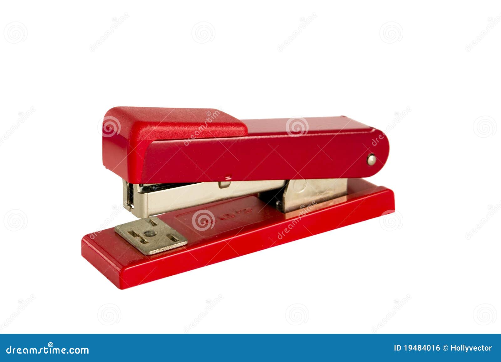 Old Red Stapler stock photo. Image of isolated, clip - 19484016