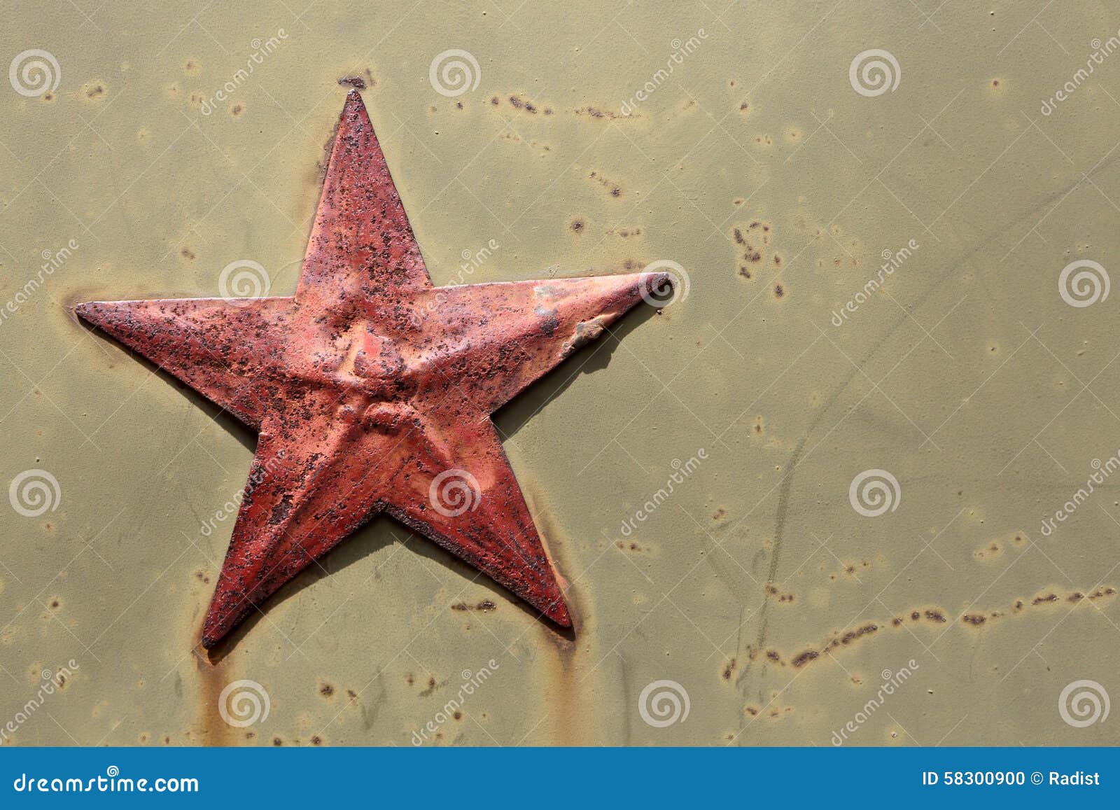Old Red Star stock photo. Image of deterioration, dirty - 58300900