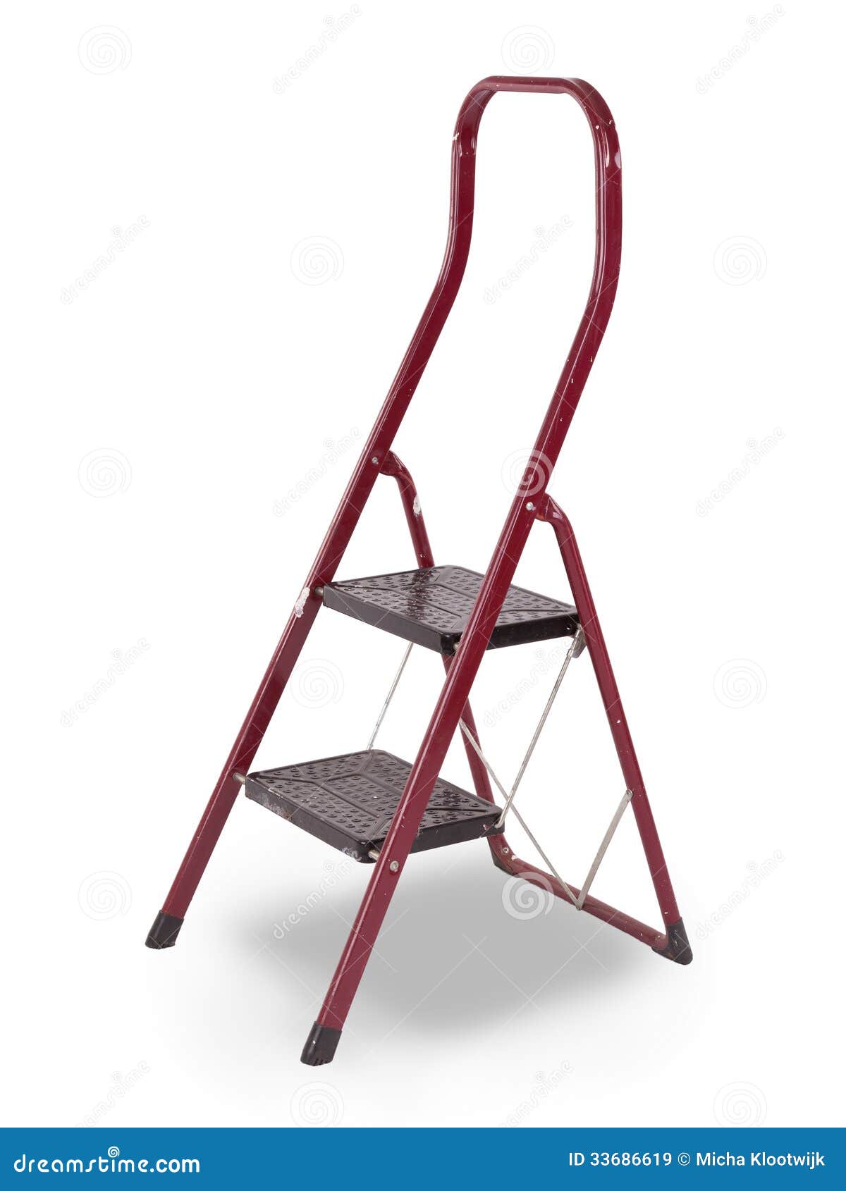 Old red step ladder stock image. Image of folding, chair - 33686619