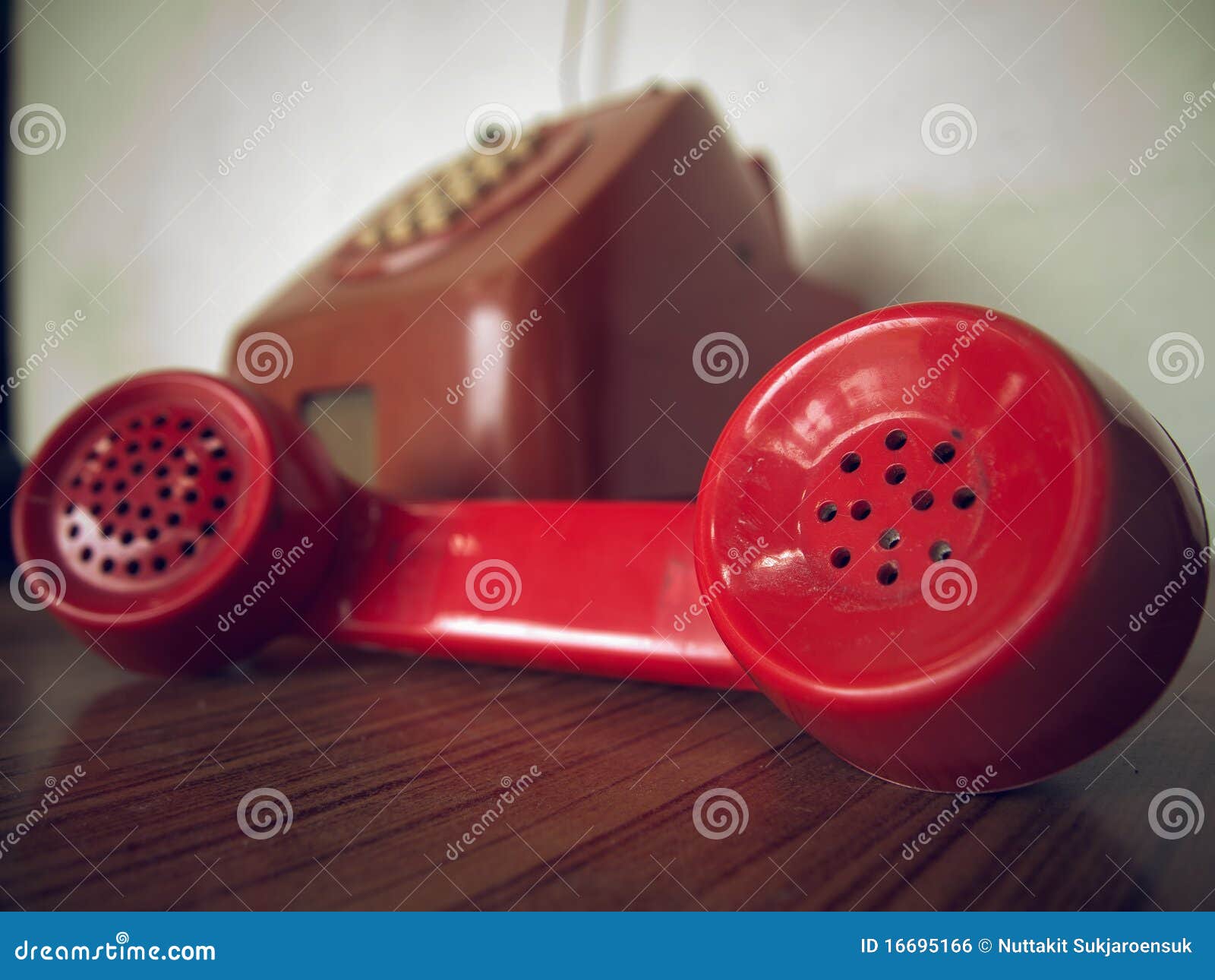 Old red telephone stock photo. Image of phone, classic - 16695166