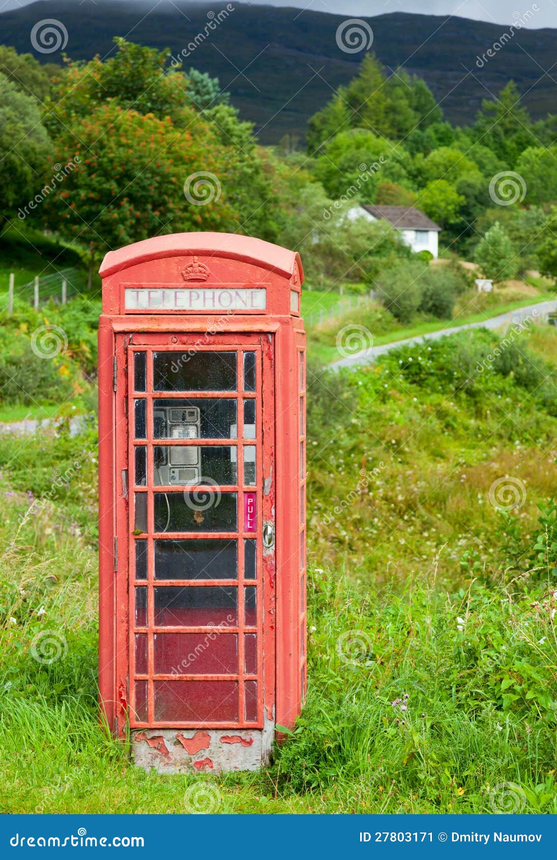 Old red telephone box stock image. Image of england, british - 27803171